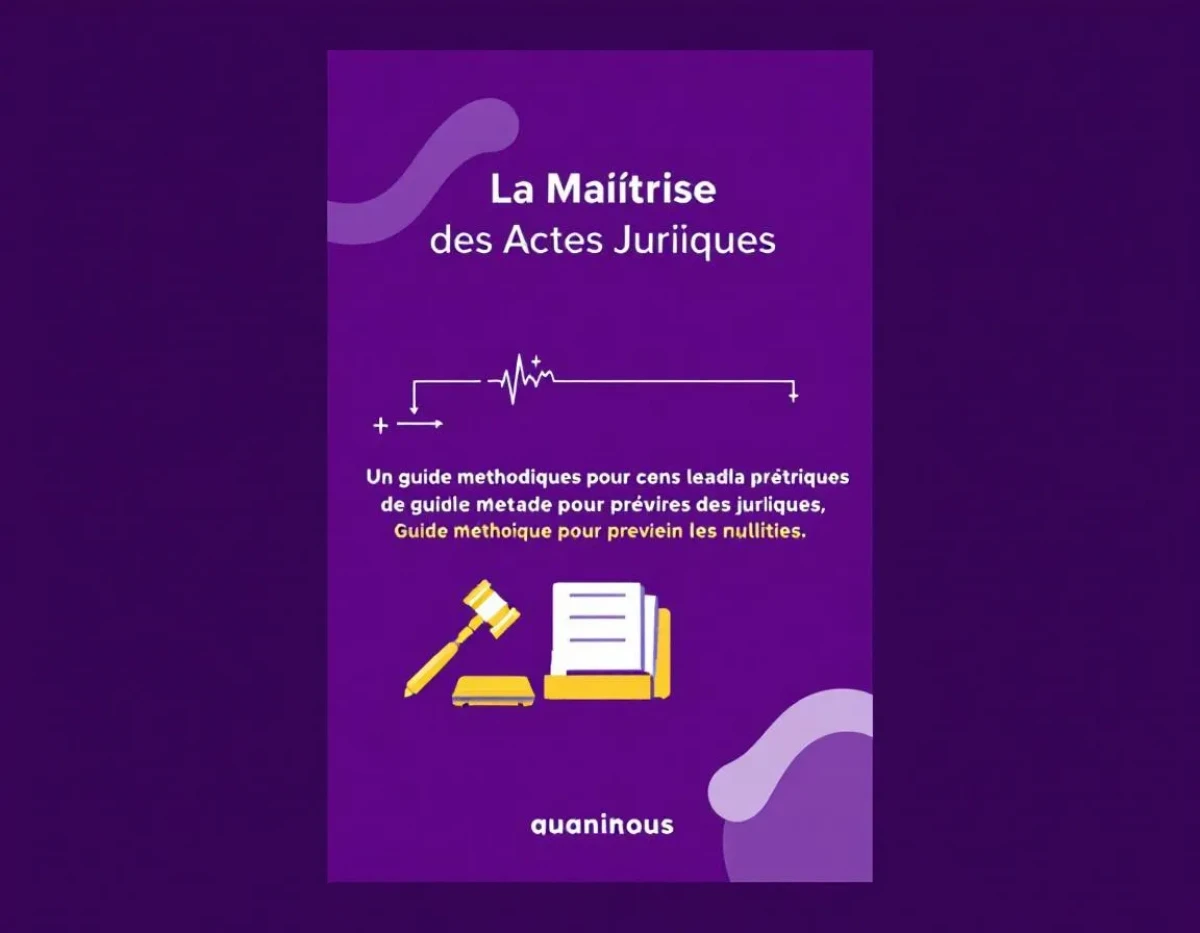 La Maîtrise des Actes Juridiques : Un Guide Méthodique pour Prévenir ...